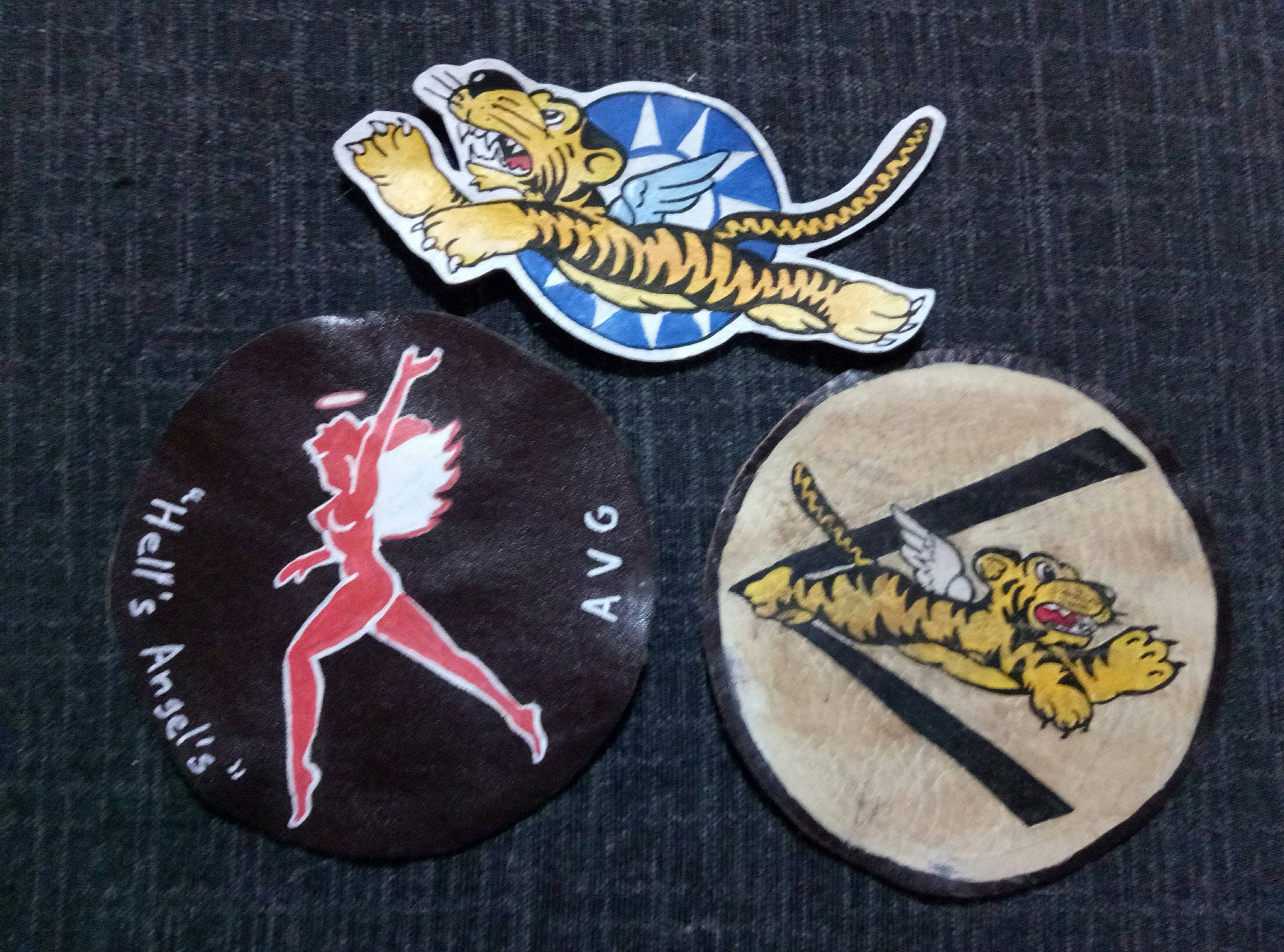 Leather Patch A2 Flying Tigers WW2 Hand Painted USAAF - Etsy