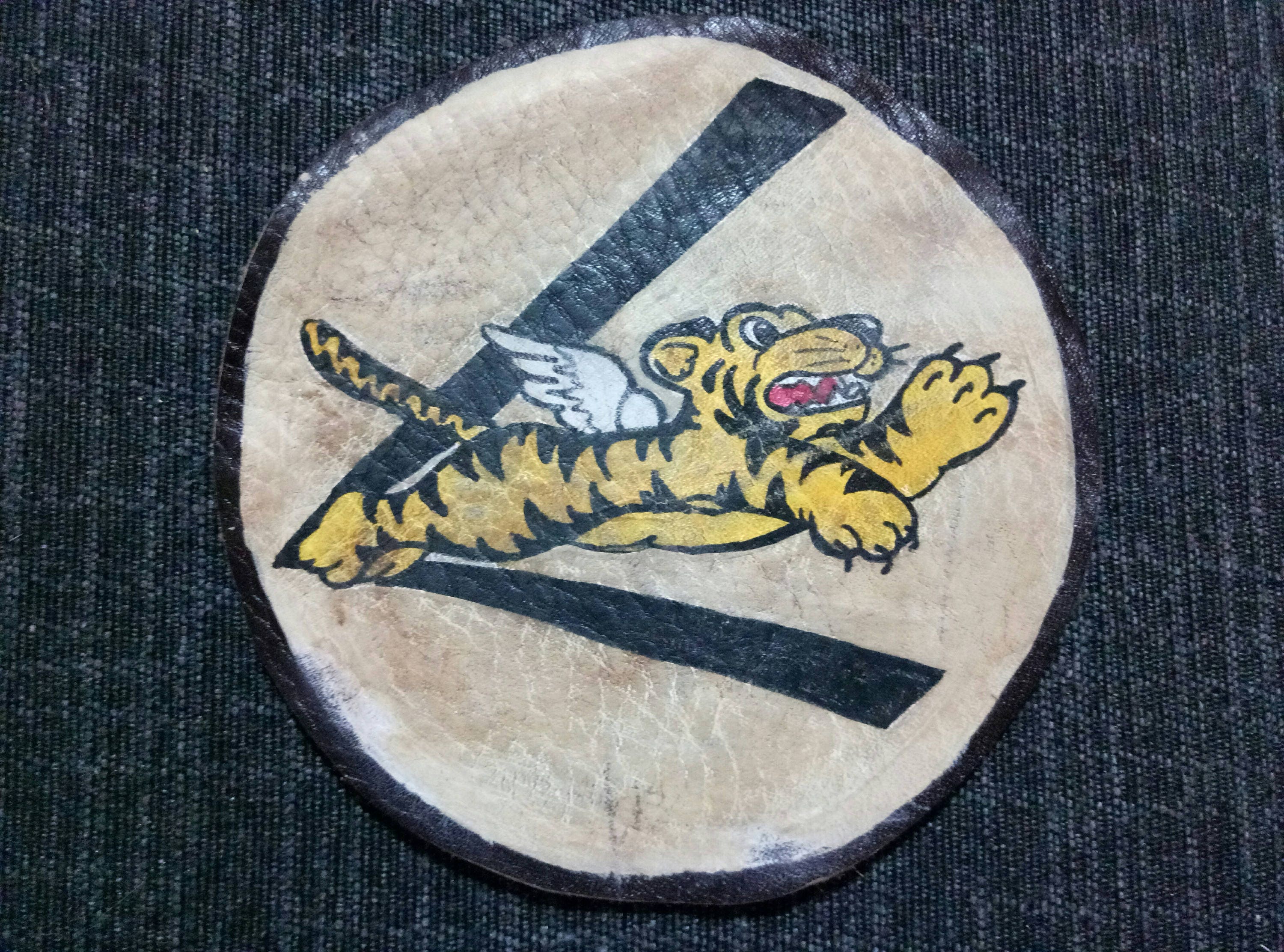 Leather Patch A2 Flying Tigers WW2 Hand Painted USAAF - Etsy