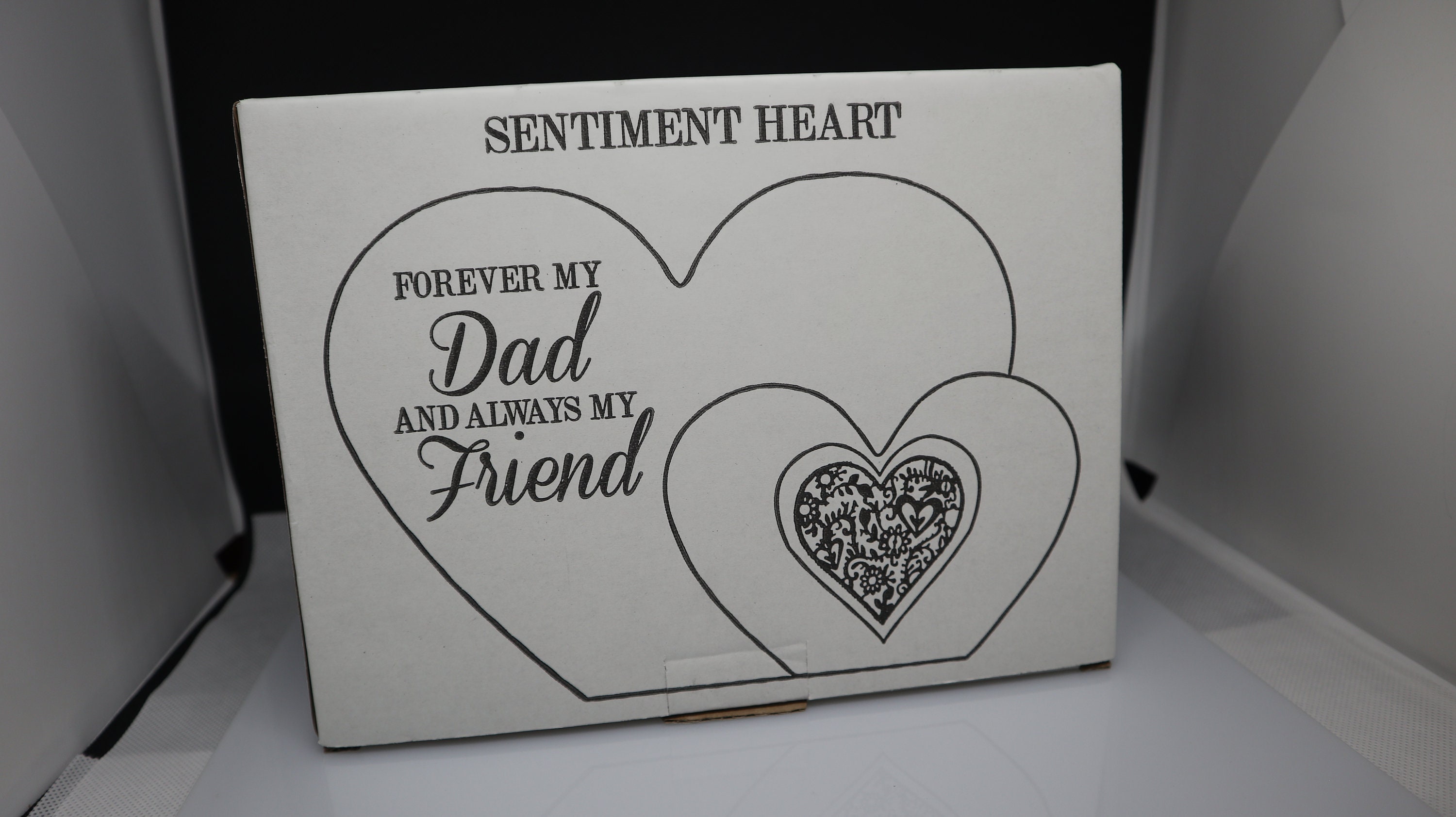 Dad Gift Father Sentiment Gift Sentiments Double Heart - Etsy UK