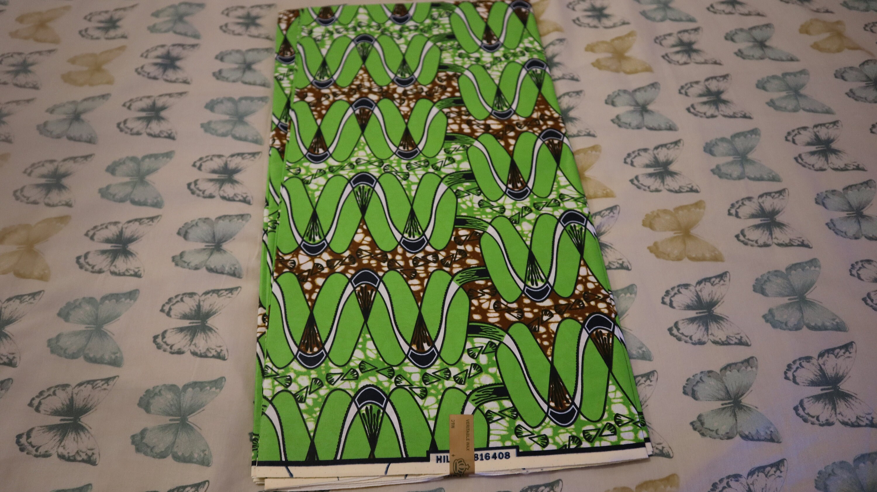 African Print, Green Pattern Design Ankara African Print Fabric, Ankara ...