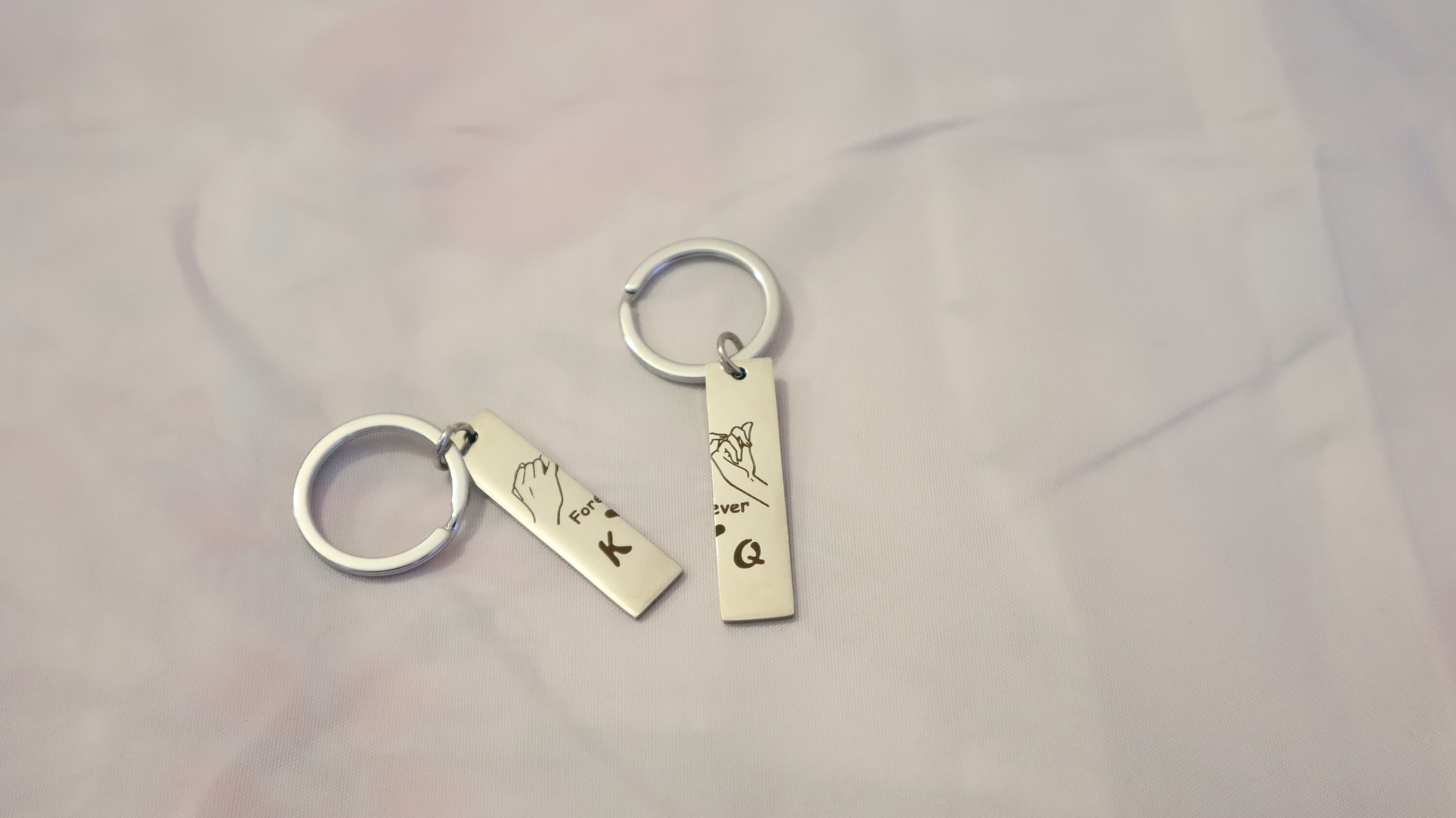 Keychain Keyring Creative Keychain Word Keychain Forever K & - Etsy