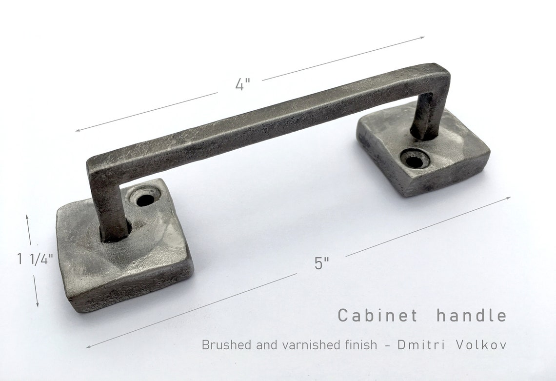 Cabinet Pull Cabinet Hardware Hand Forged Metal Kitchen - Etsy