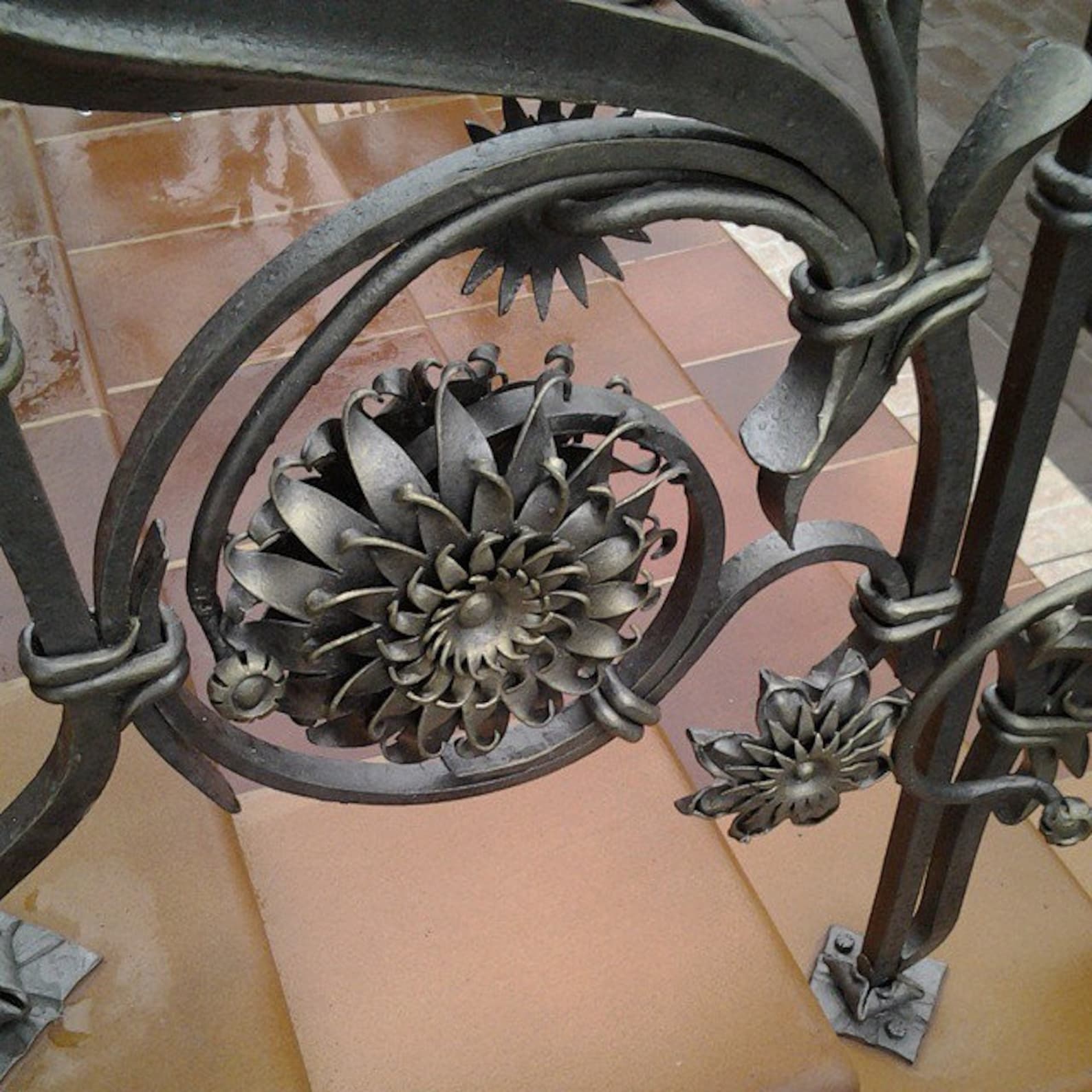 Custom Forged Iron / Metal Railings Stairs Fences Balcony - Etsy