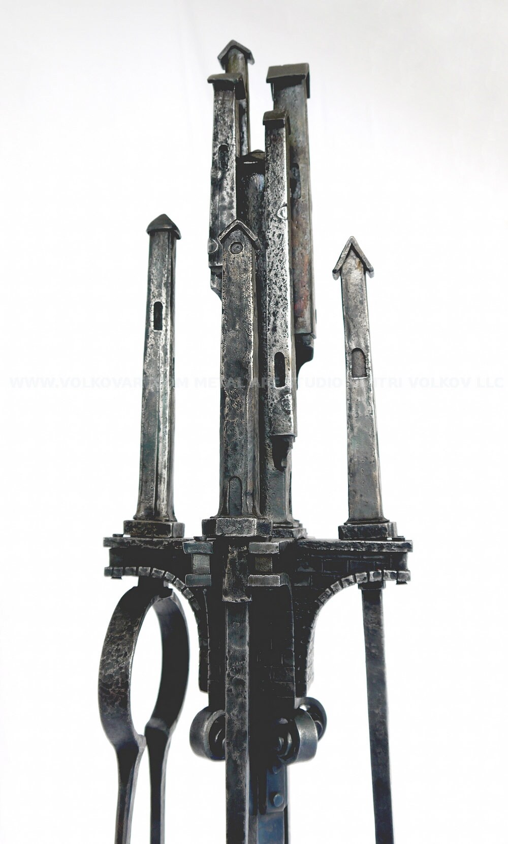 Fireplace tools set READY TO SHIP / Forged metal fire tools | Etsy