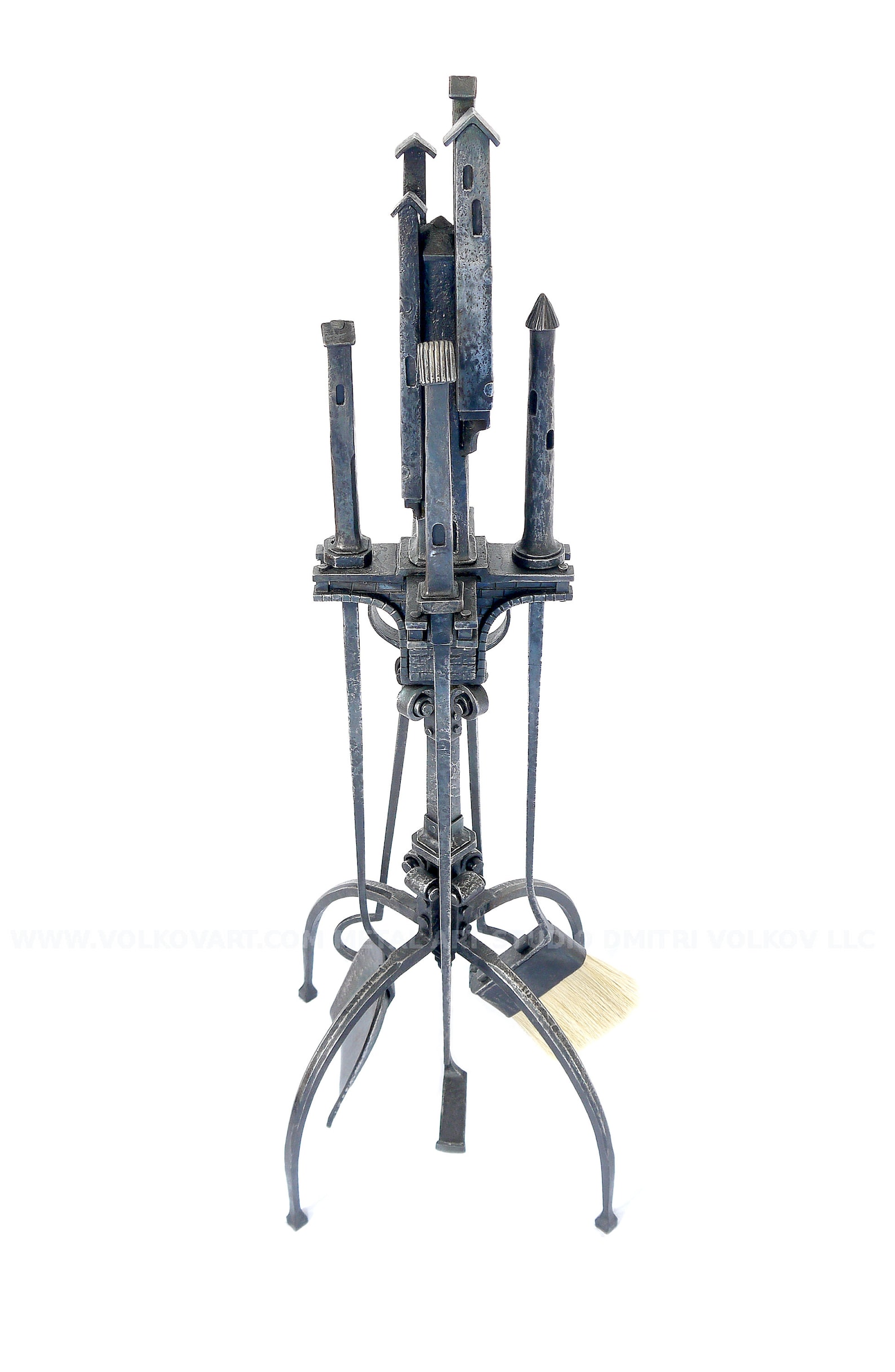 Fireplace Tools Set READY TO SHIP / Forged Metal Fire Tools - Etsy