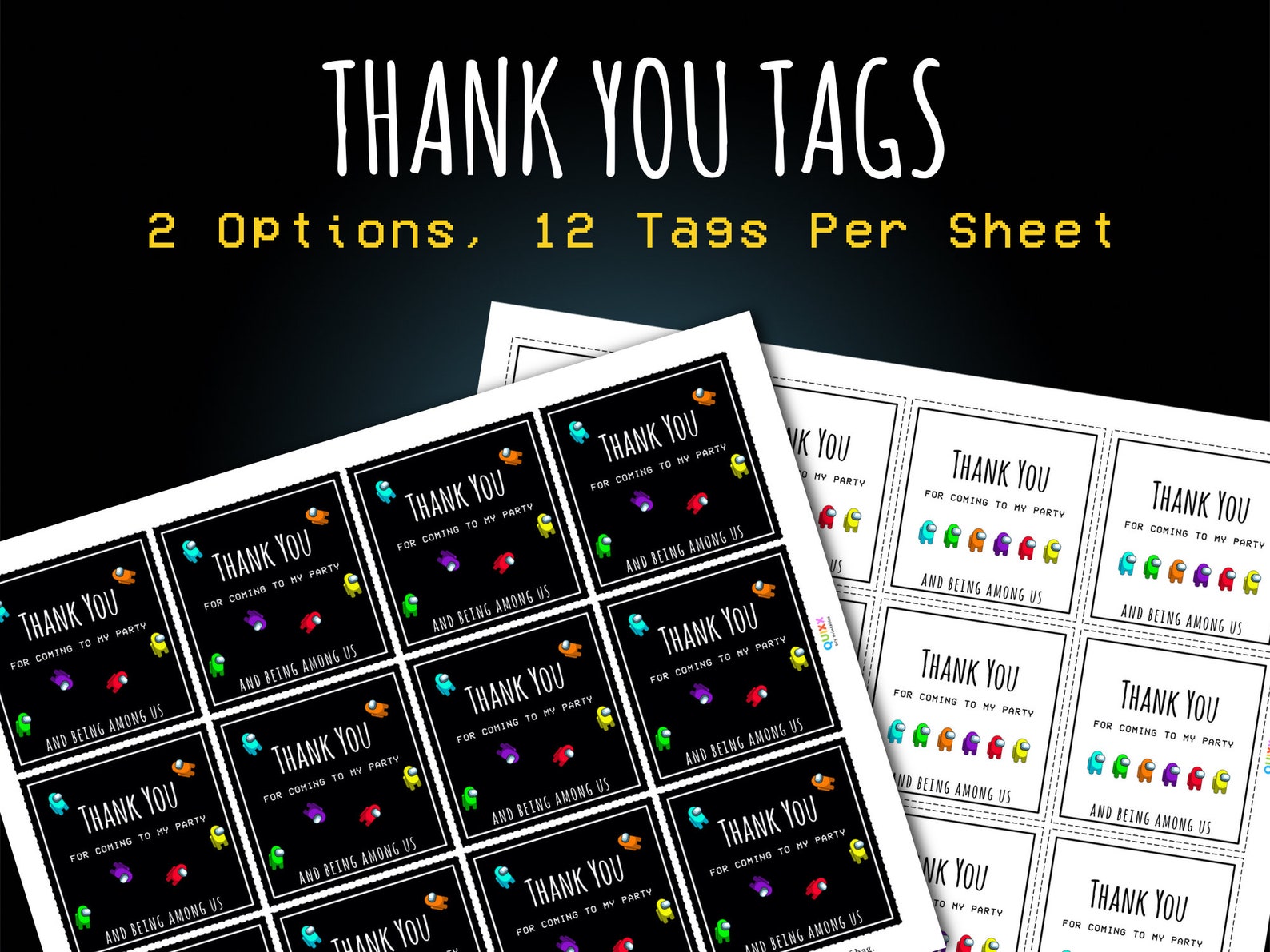 AMONG US Party Favor Bag Printables Among Us Birthday Party - Etsy ...