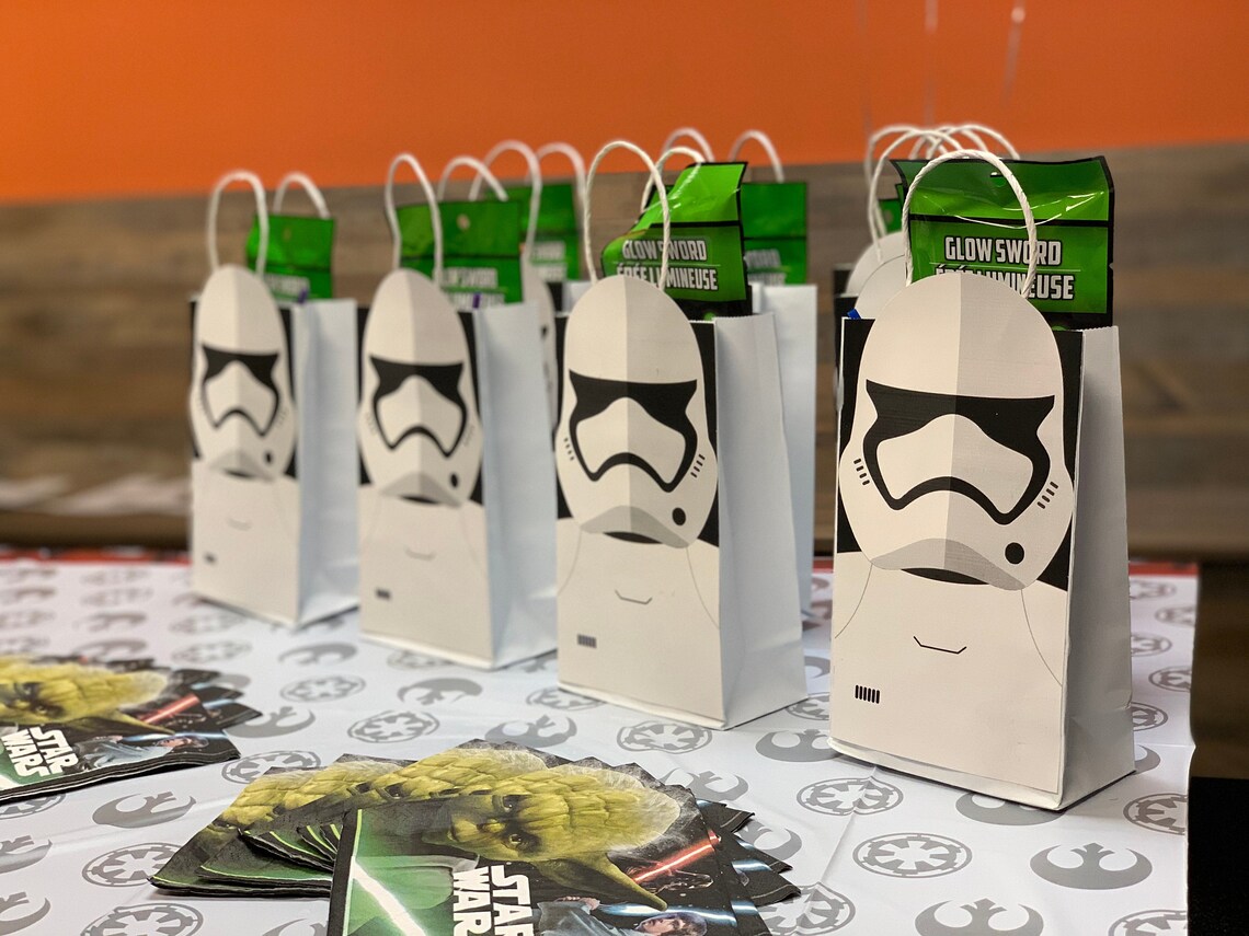 Star Wars Stormtrooper Party Favor Bag Printable Star Wars - Etsy