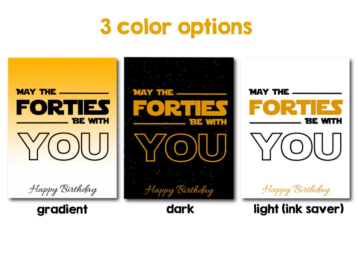 Star Wars Birthday Card Funny Birthday Card Star Wars Fan - Etsy