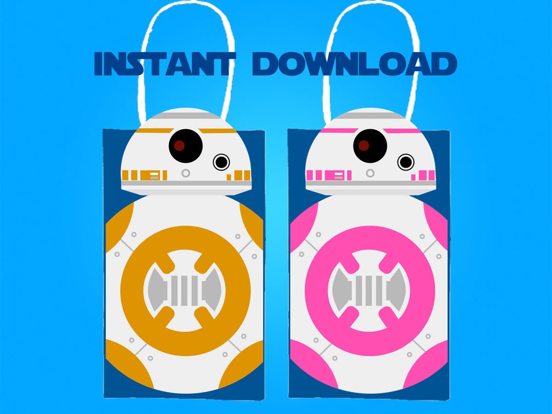 Star Wars BB-8 Party Favor Bag Printable (digital Download) - Etsy