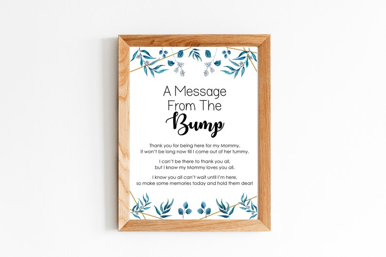 Message From the Bump Sign - Etsy