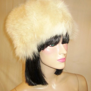 1960's Stunning and Full Wintry White Fox Fur Hat - Etsy