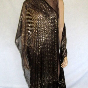 1920's Art Deco Egyptian Assuit Dress With Matching Shawl - Etsy