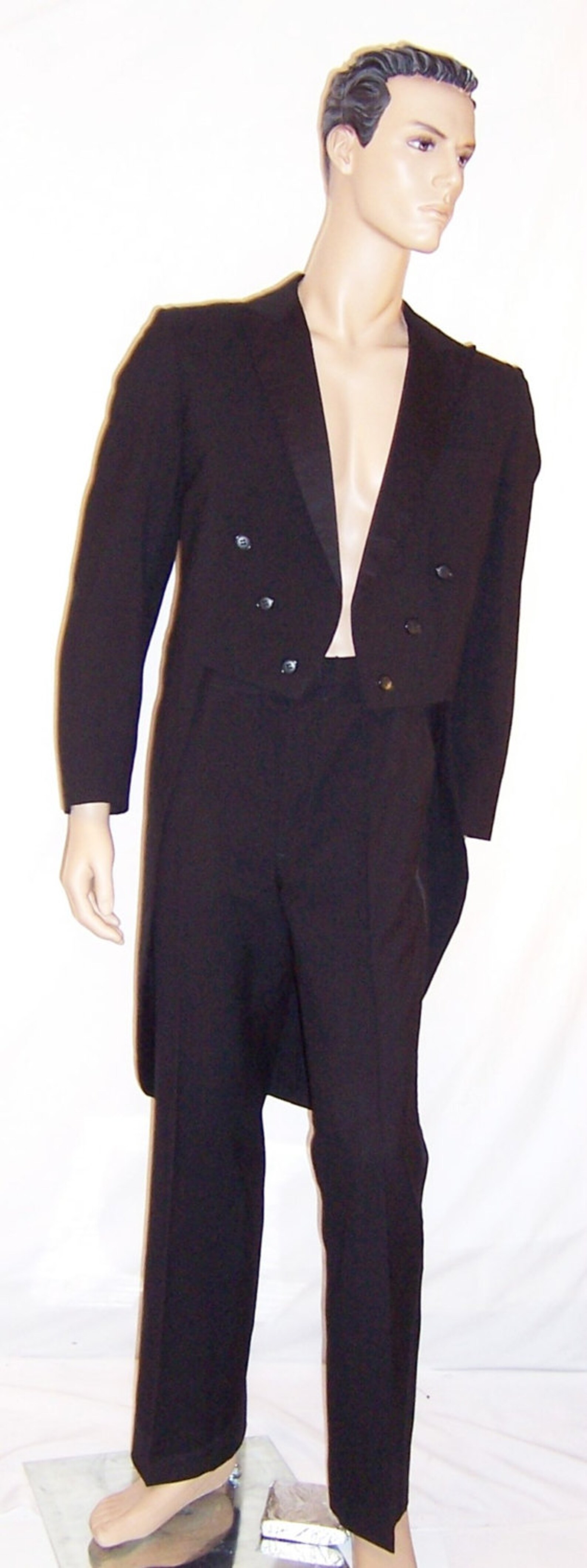Men's, Palm Beach Formal-black Tuxedo With Tails - Etsy