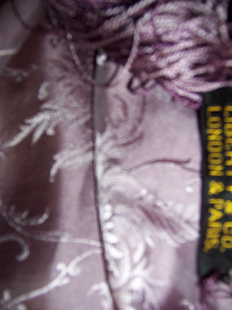 Liberty & Co. Reversible Purple Velvet and Silk Damask Burnous - Etsy