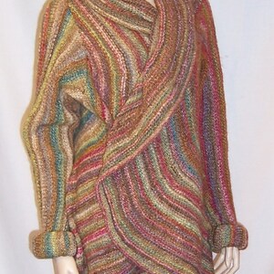 Luxurious Wrap-around Sweater Coat in Autumnal Colors - Etsy