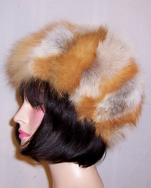 Luxurious Red, Gray, and White Fox Hat - Etsy
