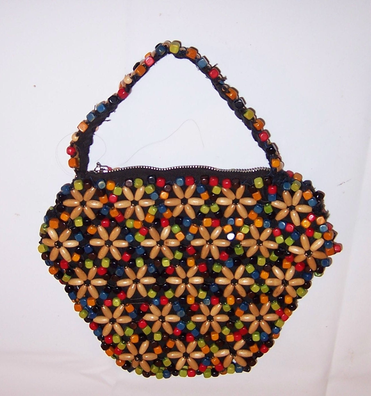 1930's to 1940's Vintage, Czechoslovakian Multi-colored Wooden Beaded ...