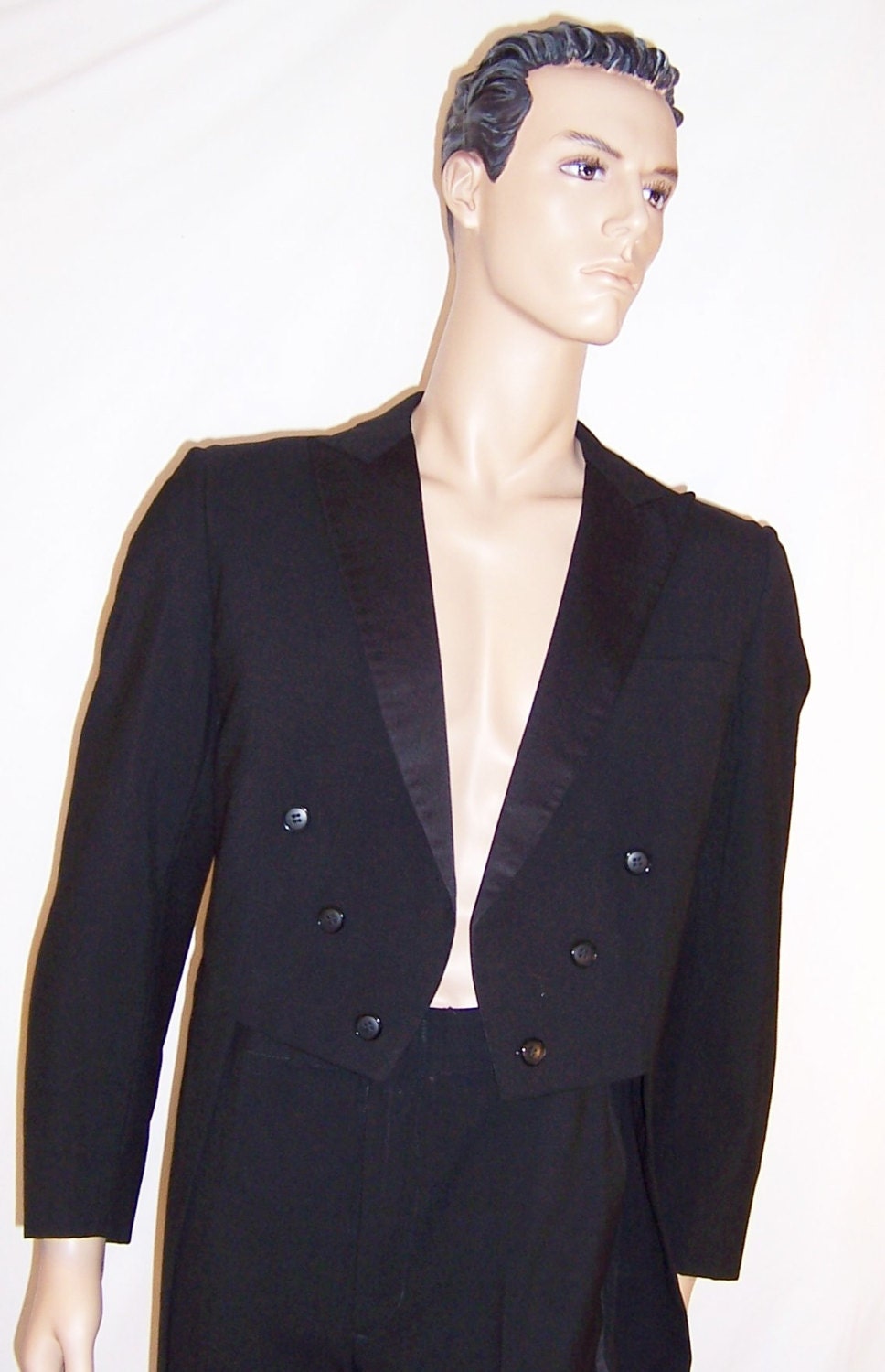 Men's, Palm Beach Formal-black Tuxedo With Tails - Etsy