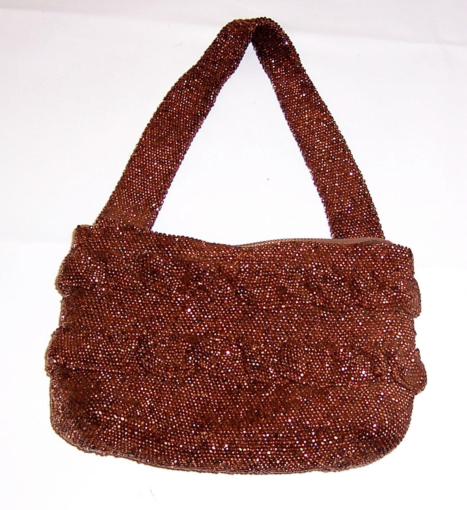 1940's Copper Beaded, Single-handled, Handbag - Etsy