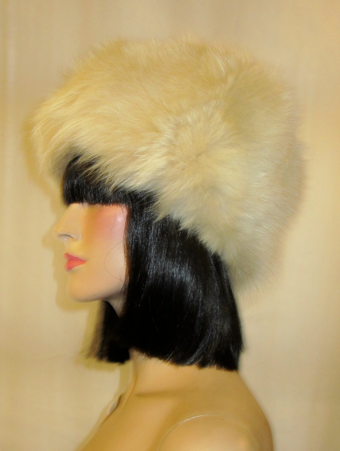 1960's Stunning and Full Wintry White Fox Fur Hat - Etsy