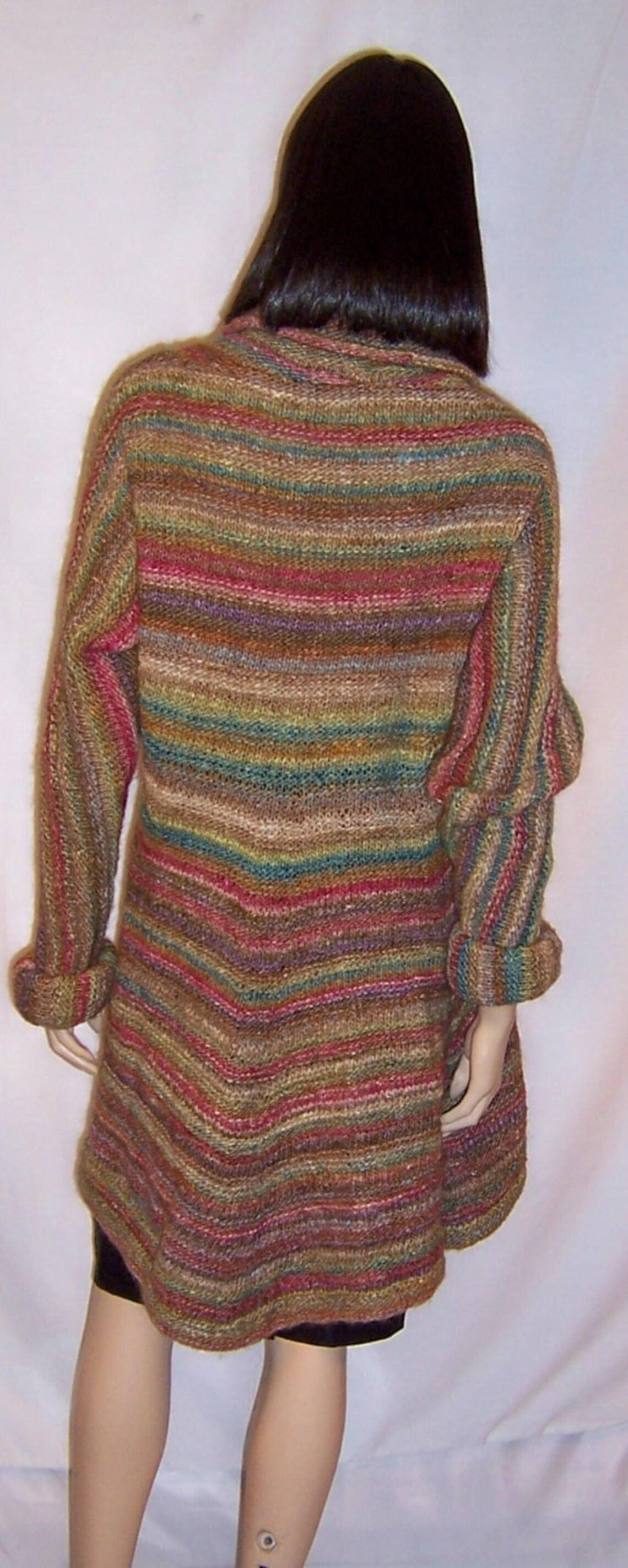 Luxurious Wrap-around Sweater Coat in Autumnal Colors - Etsy