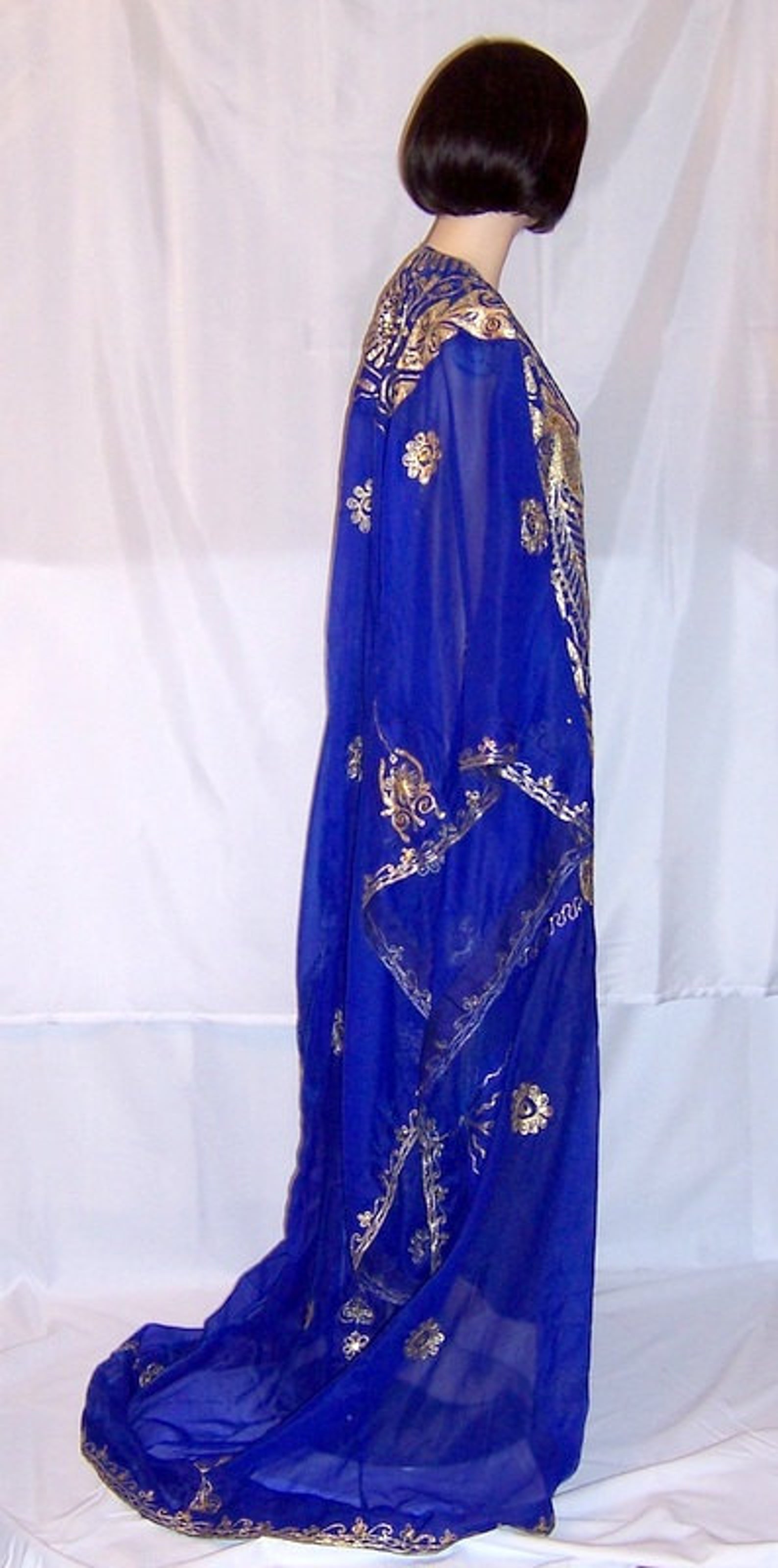 Middle Eastern Electric Blue Wedding Caftan - Etsy