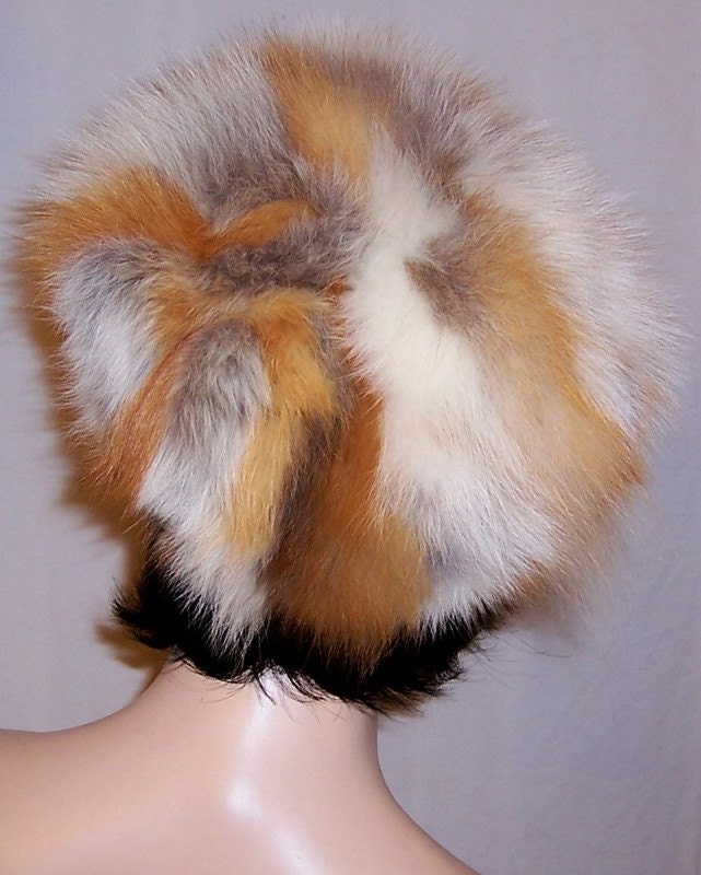 Luxurious Red, Gray, and White Fox Hat - Etsy