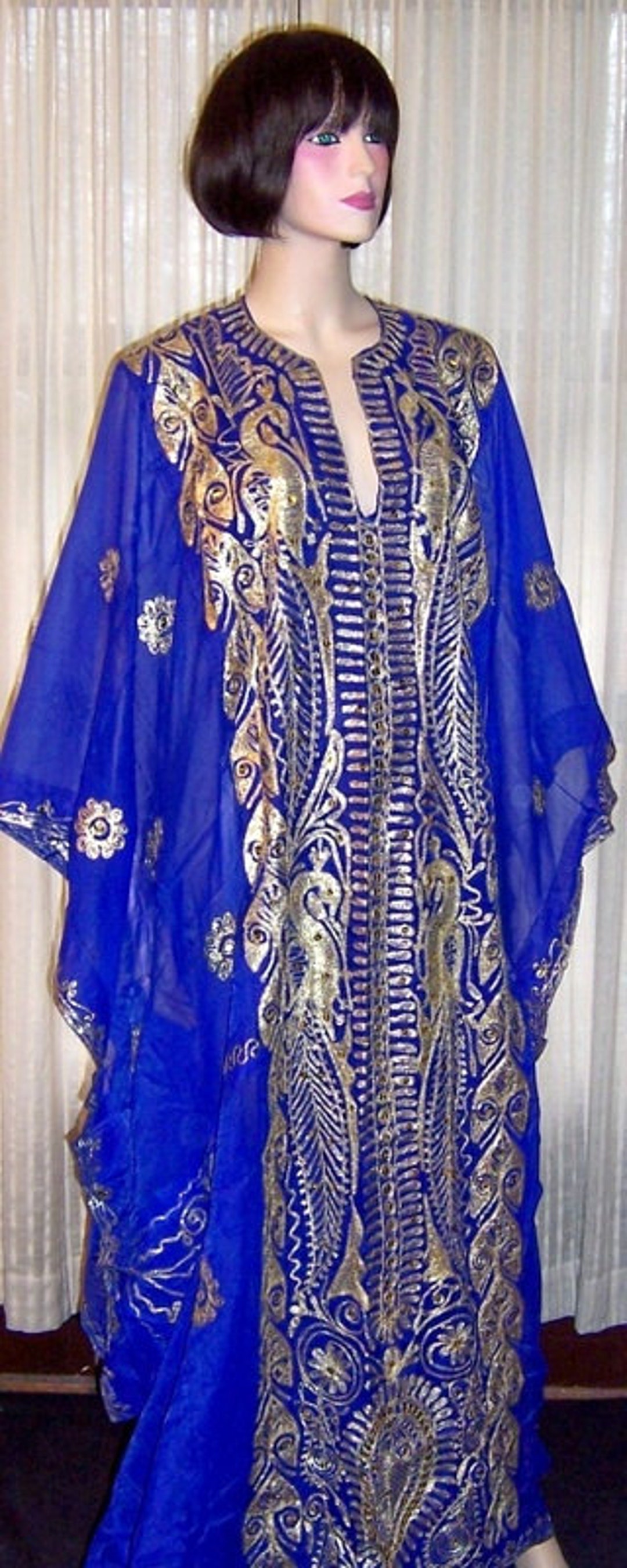 Middle Eastern Electric Blue Wedding Caftan - Etsy