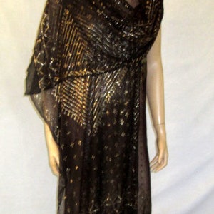 1920's Art Deco Egyptian Assuit Dress With Matching Shawl - Etsy