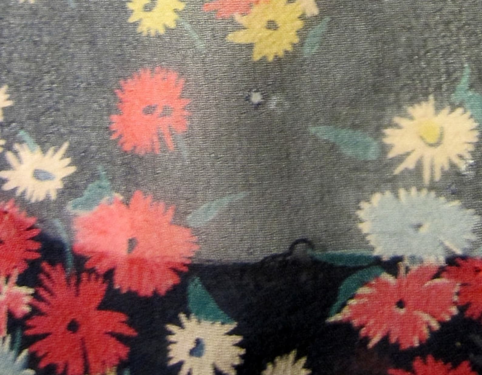 Late 1930's to Early 1940's Floral Printed Navy Chiffon Ensemble - Etsy
