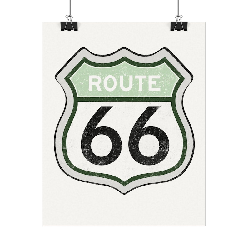 Poster, Route 66 Disney Pixar Cars Toddler Bedroom Wall Decor, Playroom ...