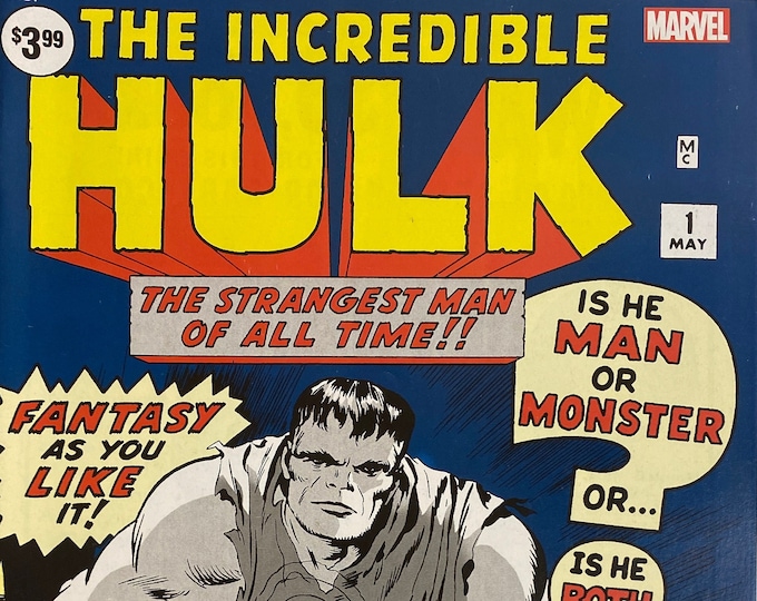 Incredible Hulk 1 Facsimile Reprint Edition 2019, Marvel 1st Appearance ...