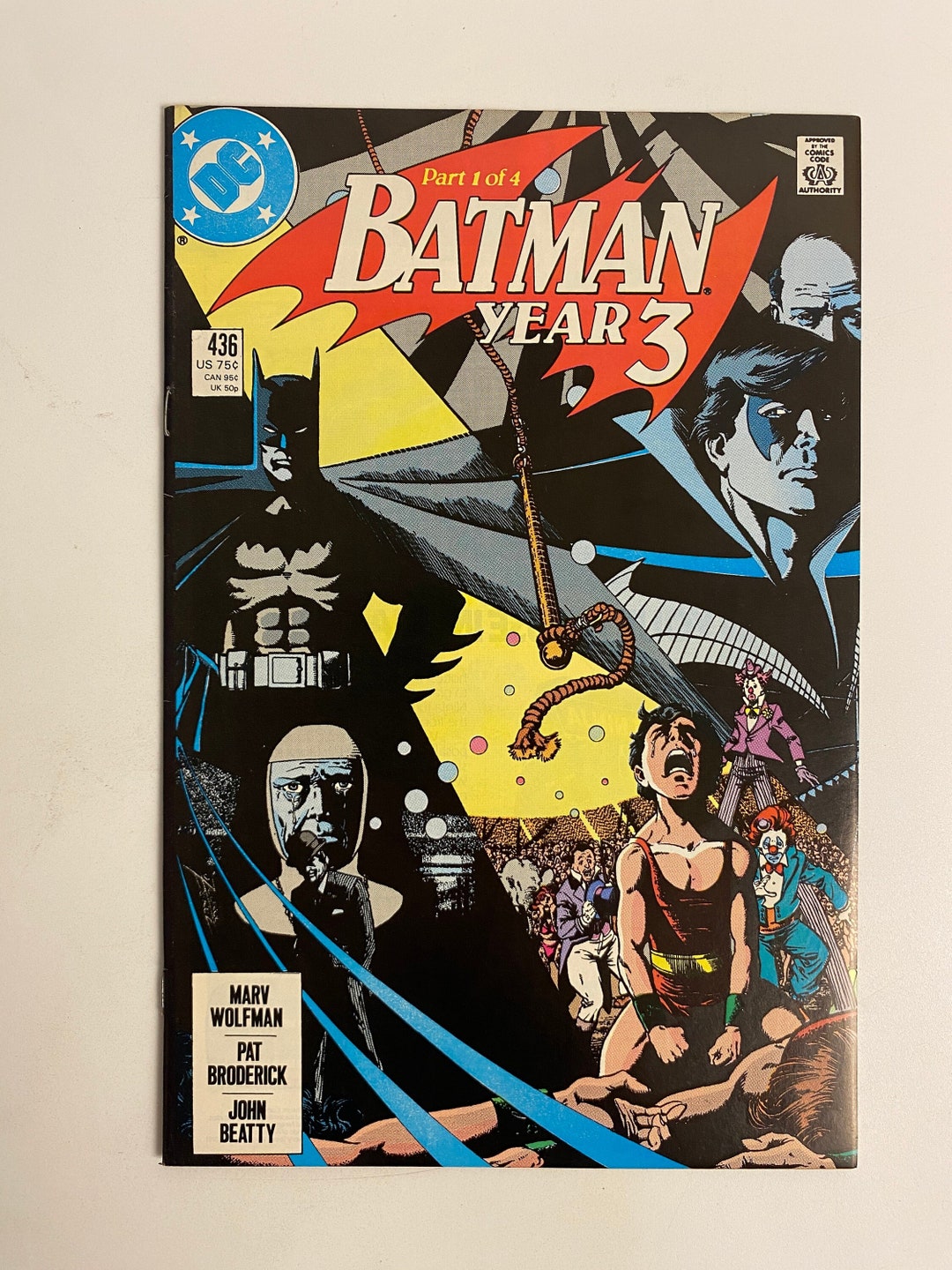 Batman 436 1989, DC Comics 1st Appearance of Tim Drake Vintage 1980s ...