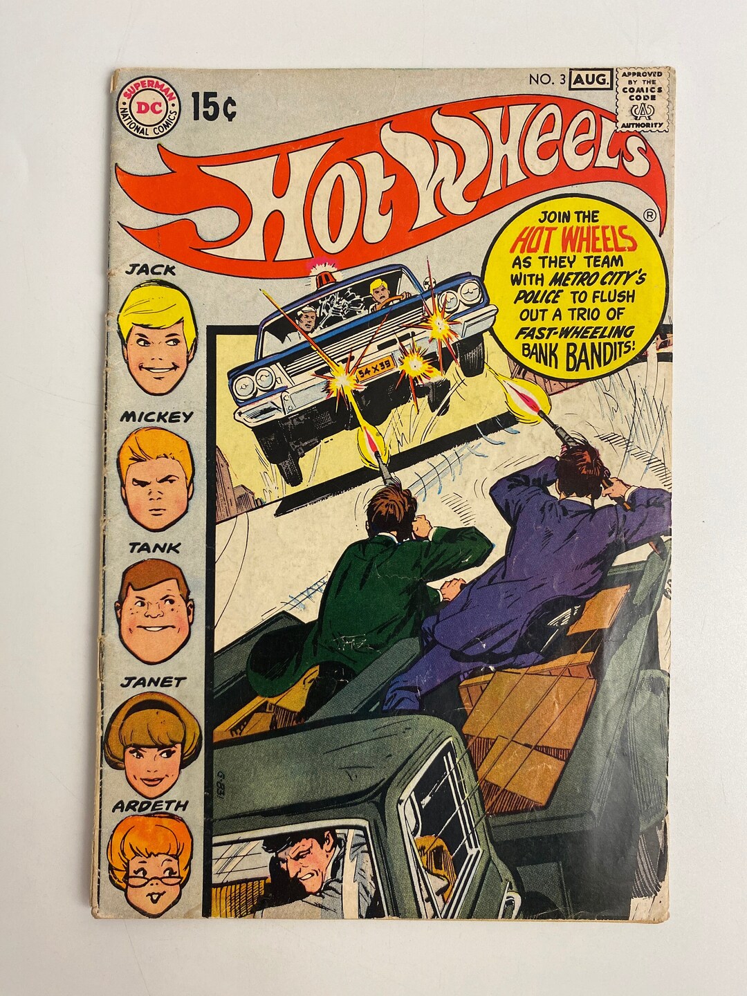 Hot Wheels 3 1970 DC Comics Neal Adams Cover Alex Toth Art - Etsy