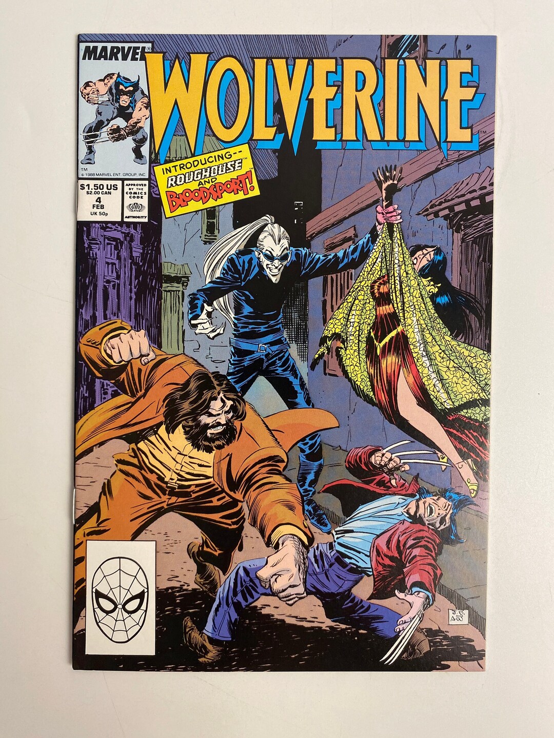 Wolverine 4 1989, Marvel 1st Appearance of Bloodscream Aka Bloodsport ...