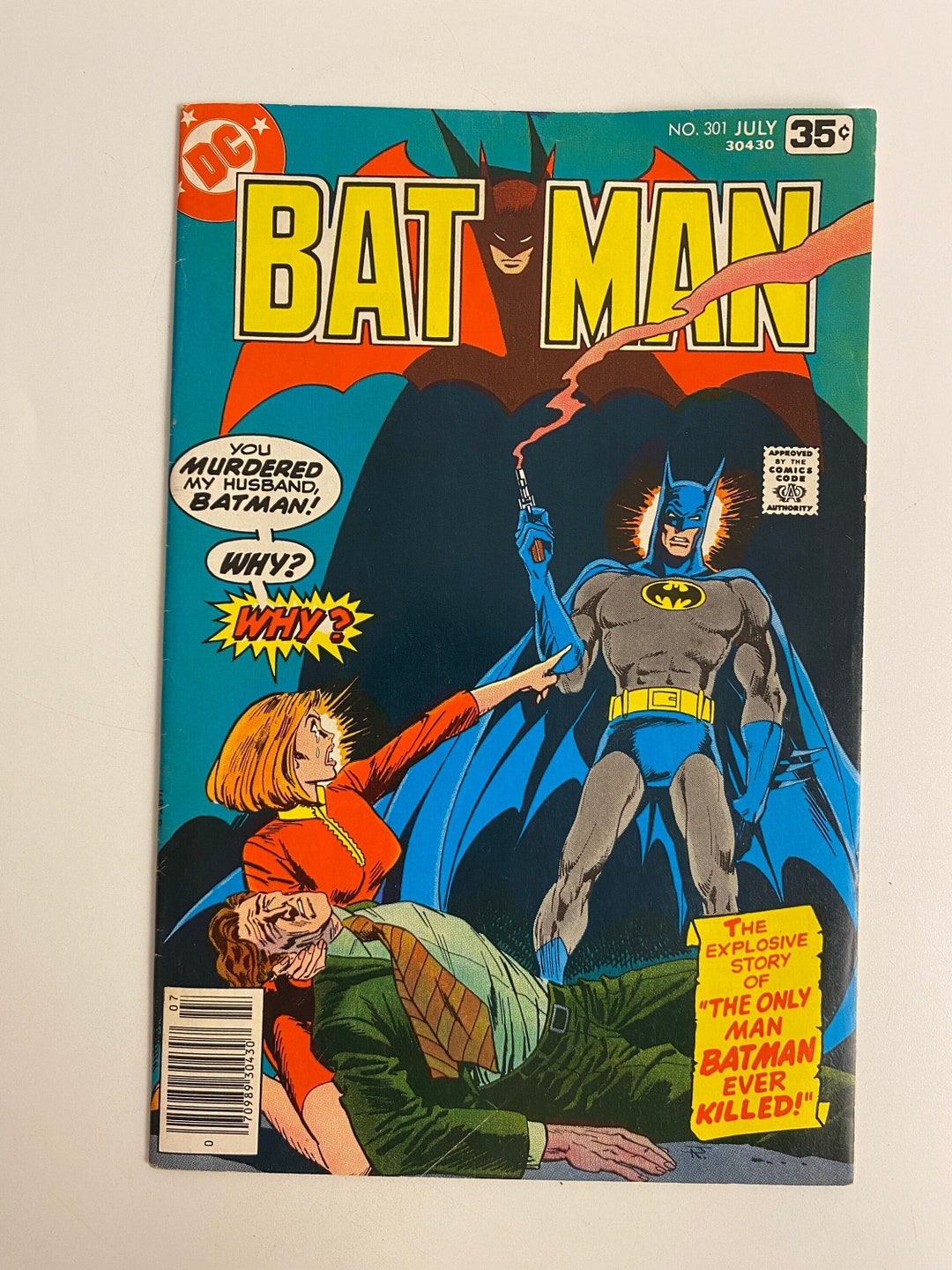 Batman 301 1978 DC Comics Cover Art by Jim Aparo Bronze - Etsy