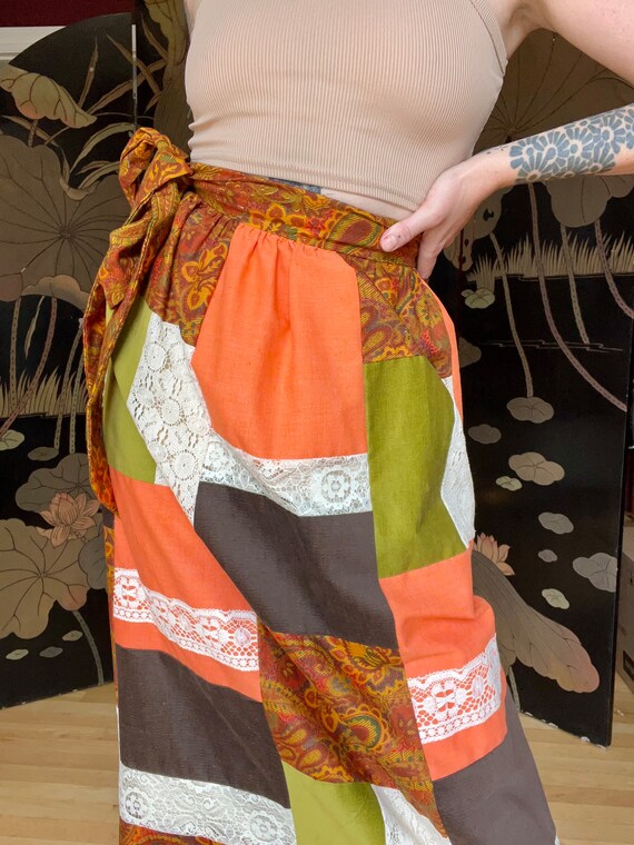 1970s Patchwork Maxi Skirt - Gem