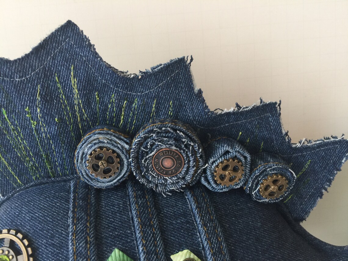 Handcrafted Denim Fish Recyclyed Denim Soft Sculpture Fish - Etsy