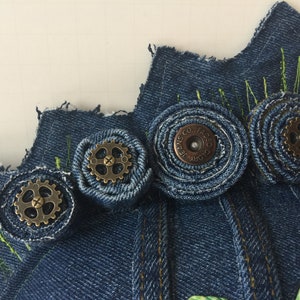 Handcrafted Denim Fish, Recyclyed Denim Soft Sculpture Fish, Handmade ...