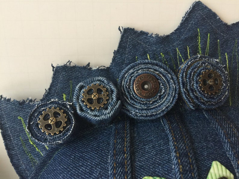 Handcrafted Denim Fish Recyclyed Denim Soft Sculpture Fish - Etsy