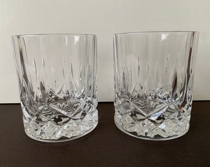 Vintage Double Old Fashioned Glasses, Antonia by Oneida Whiskey Glasses ...