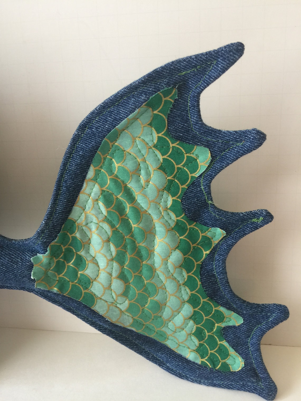 Handcrafted Denim Fish Recyclyed Denim Soft Sculpture Fish - Etsy