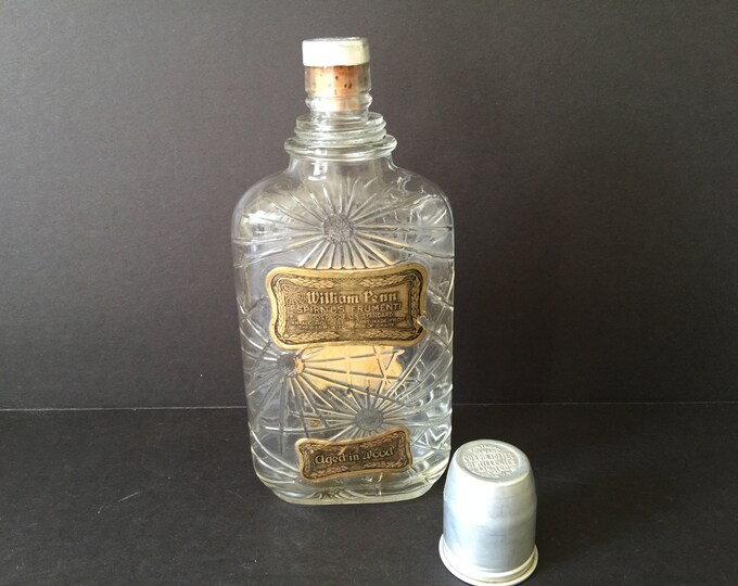 Vintage William Penn American Rye Whiskey Bottle, Old Collectible ...
