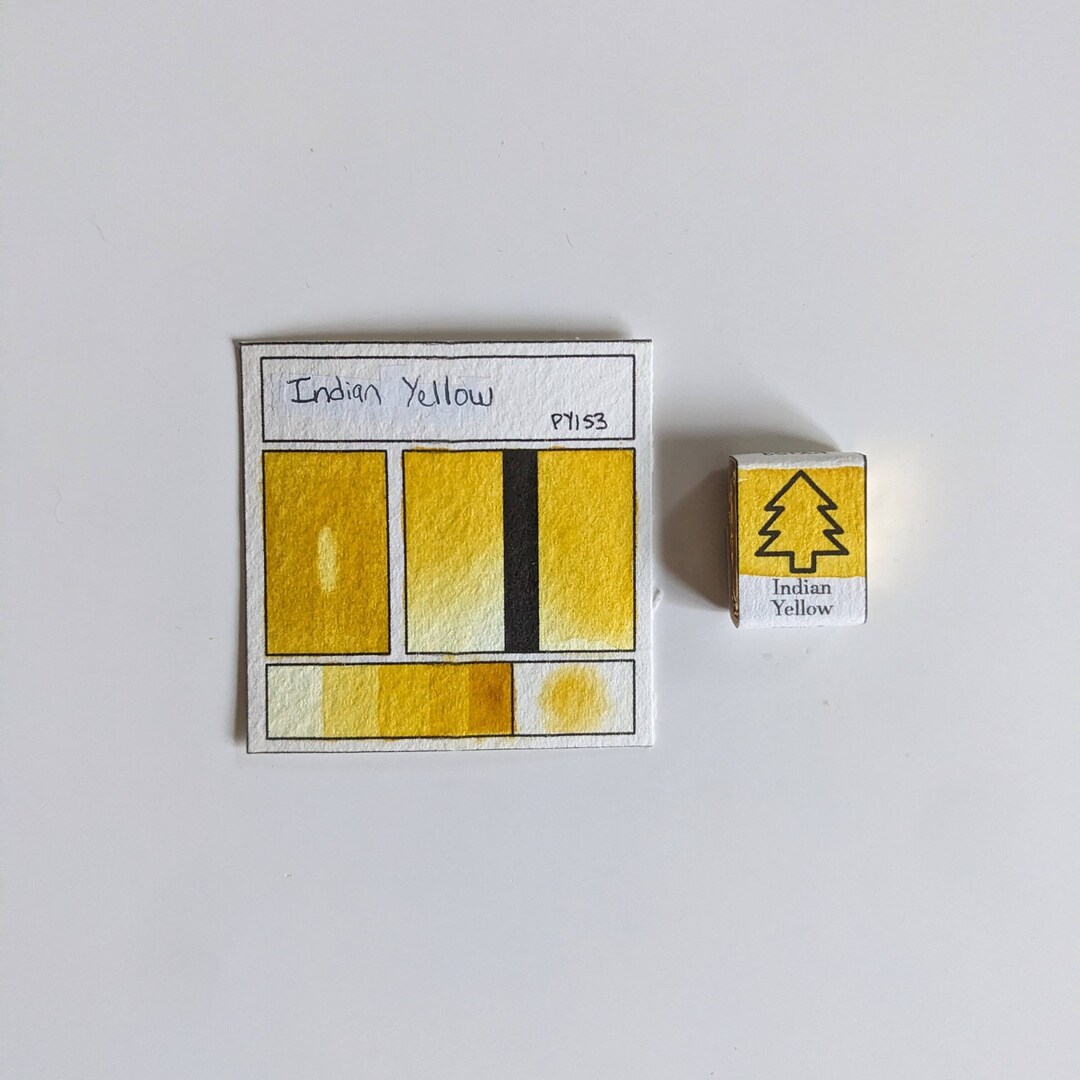 Indian Yellow Genuine PY153 | Extinct Pigment | Handmade Watercolors ...
