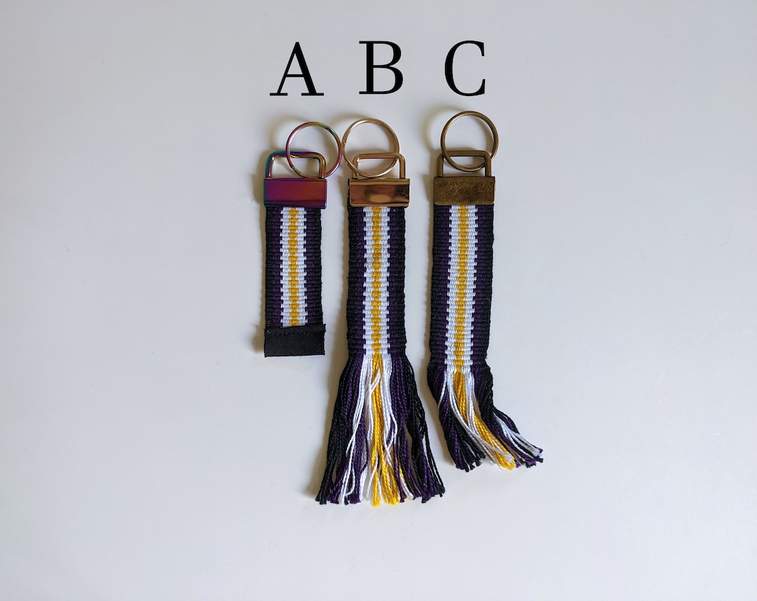 Handwoven Non-binary Pride Keychains - Etsy