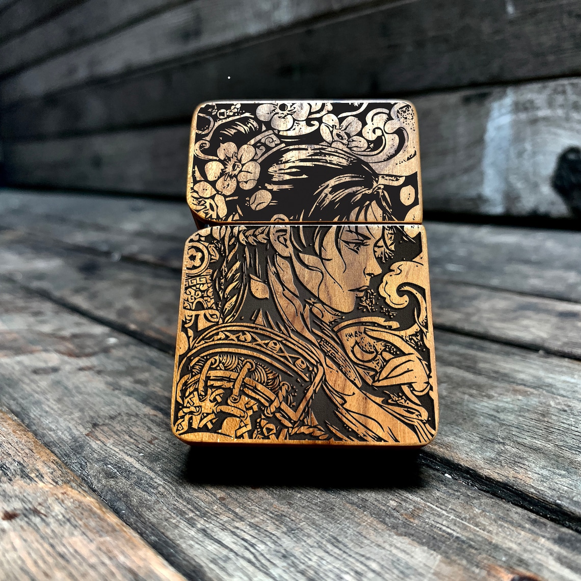 Lara Croft Tomb Raider Java Teakwood Engraved Lighter - Etsy