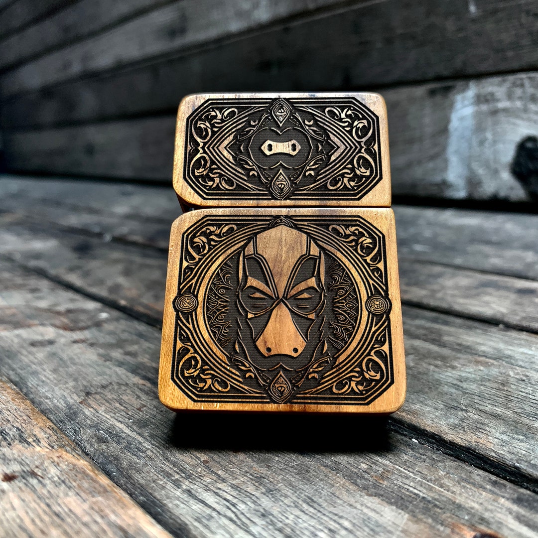 Scarlet Jester Java Teakwood Engraved Lighter - Etsy