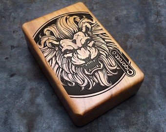 Lion Cigarette Case - Etsy