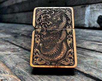 Personalized Teak Wood Cigarette Case Custom Engraved - Etsy