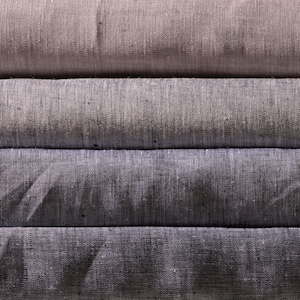 100% Linen Pure Lightweight Handkerchief Weight Yarn Dyed Linen Flax ...